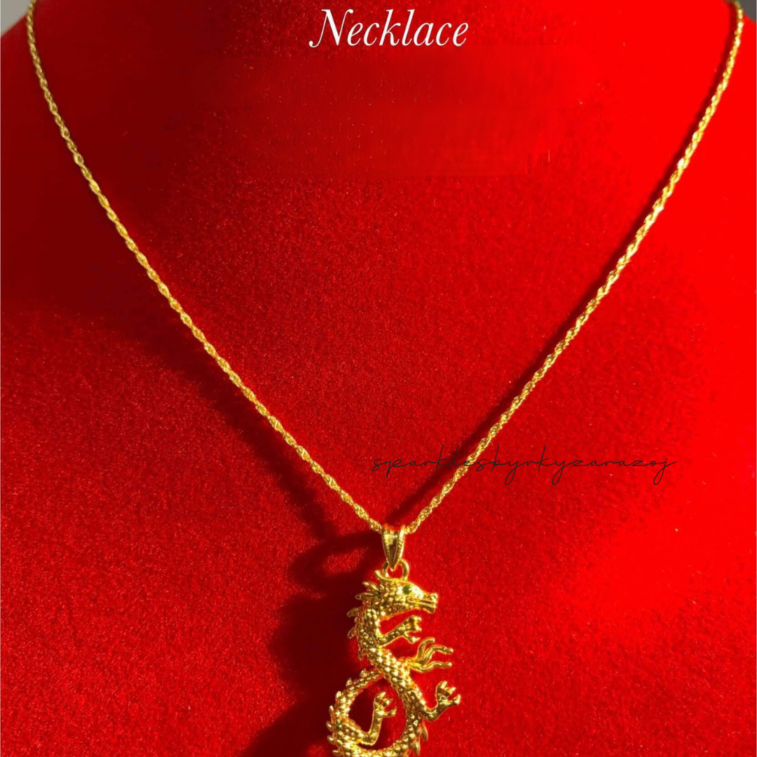 Golden Dragon Pendant Only Ampaw 18k Saudi Gold – Sparkles.ph