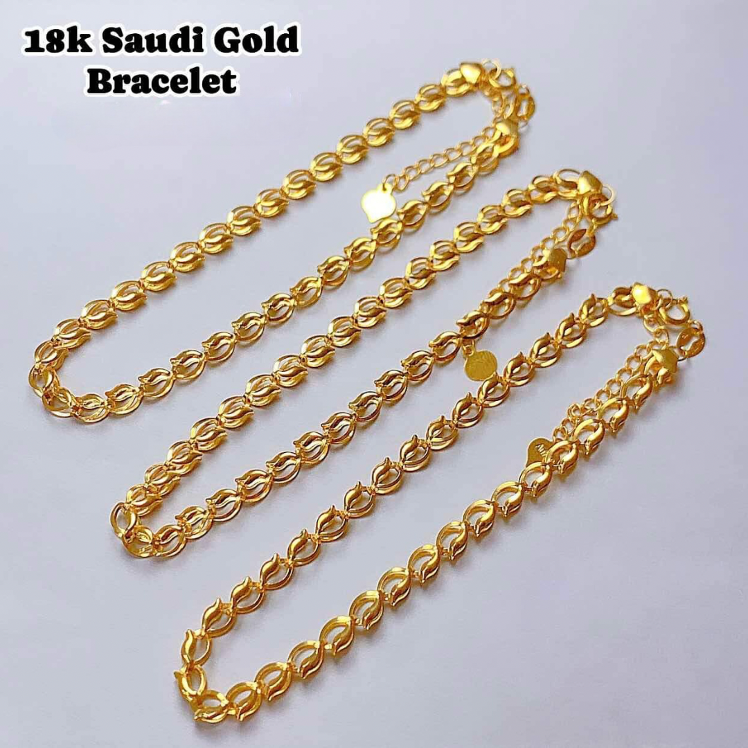 Gold Palay Bracelet 18k Saudi Gold – Sparkles PH