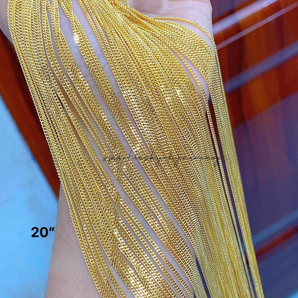 8 Cut Chain 20” Solid 18k Saudi Gold – Sparkles.ph