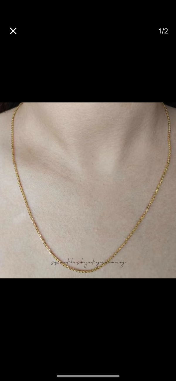 Lv.4 Tauco Chain 18k Saudi Gold – Sparkles PH