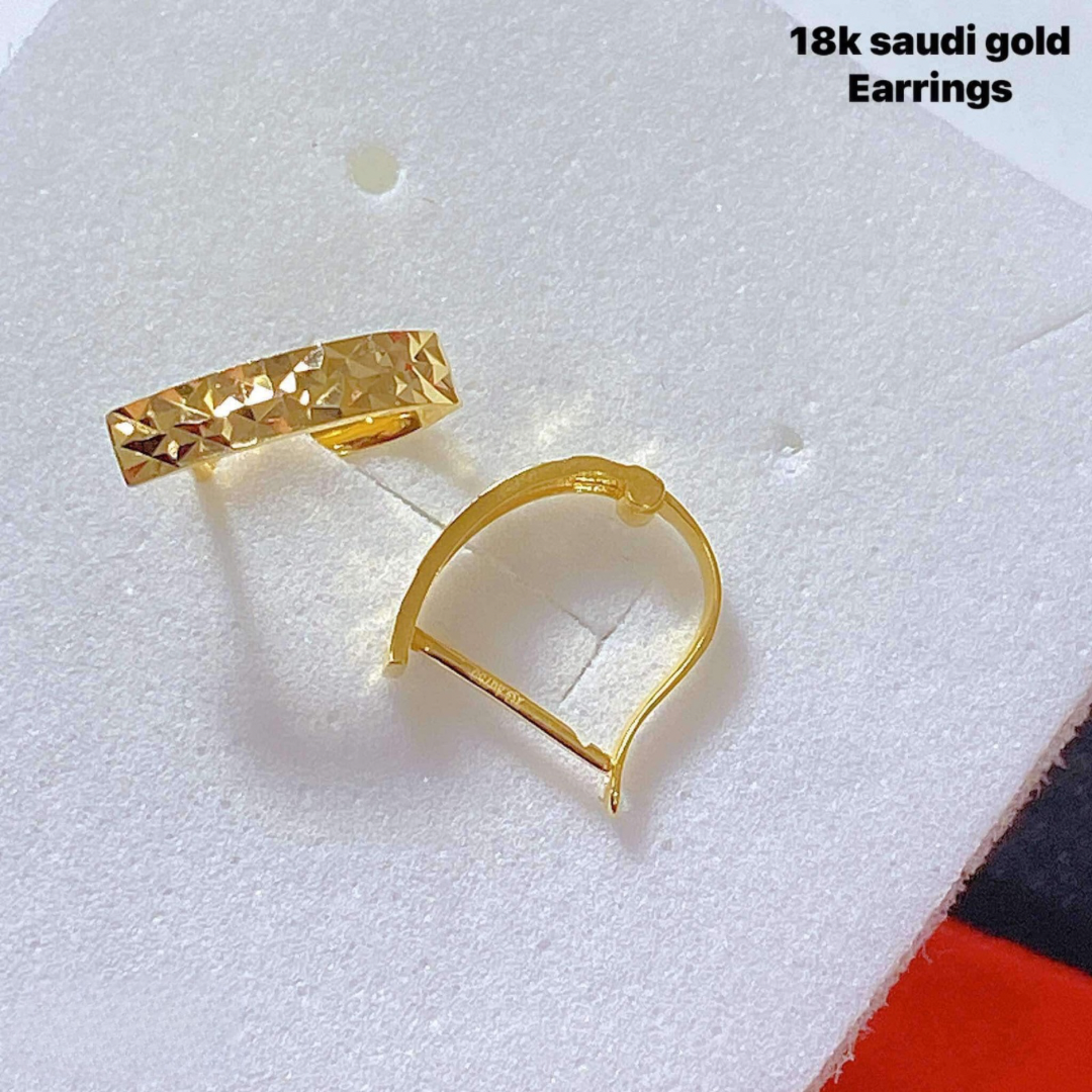 18k Saudi Gold #12 Earring – Sparkles.ph