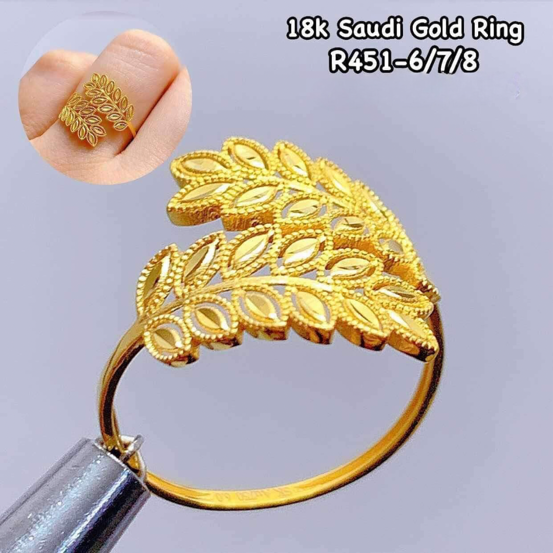 Golden Palay Ring 18k Saudi Gold – Sparkles PH
