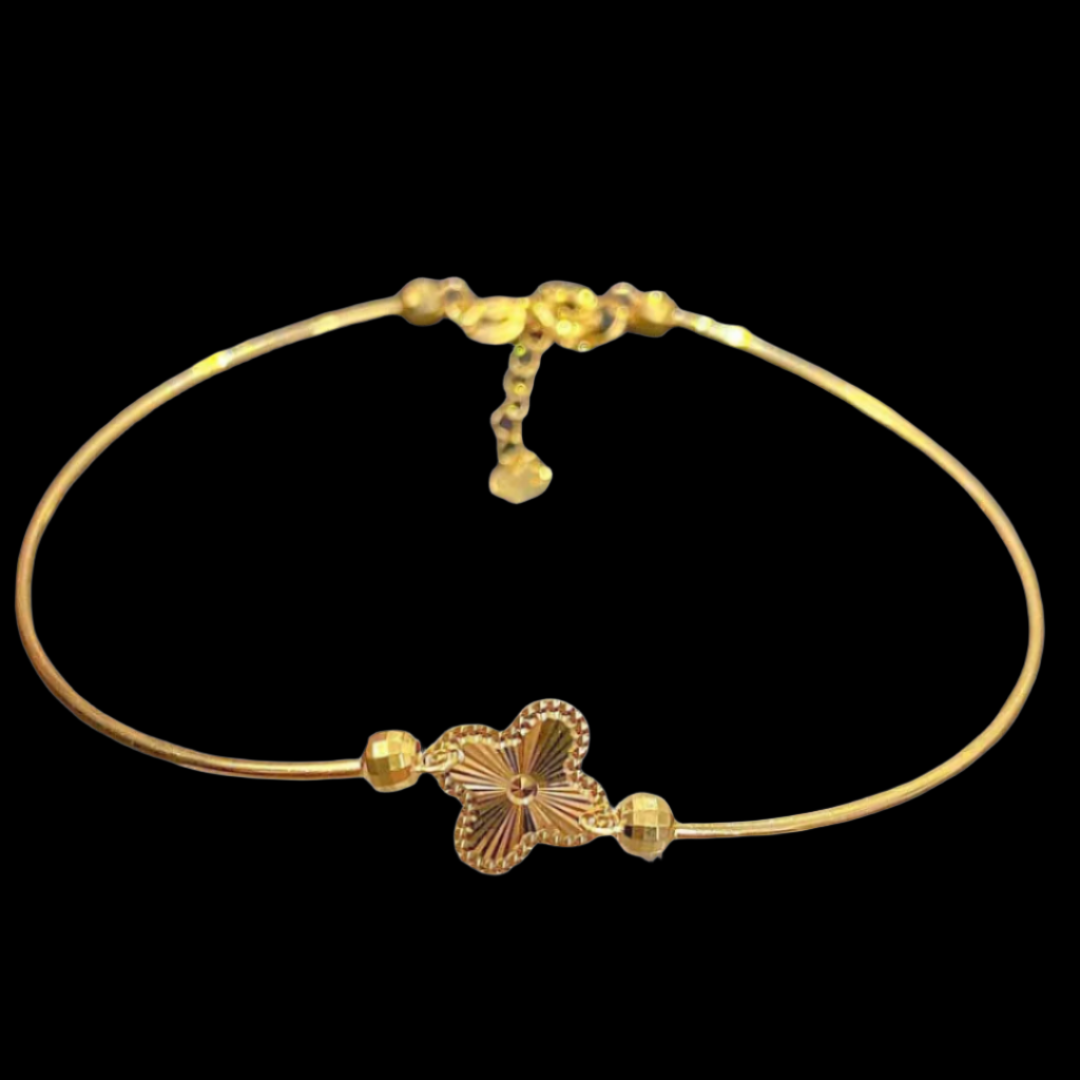 VCA Bangle Solid 18k Saudi Gold – Sparkles PH