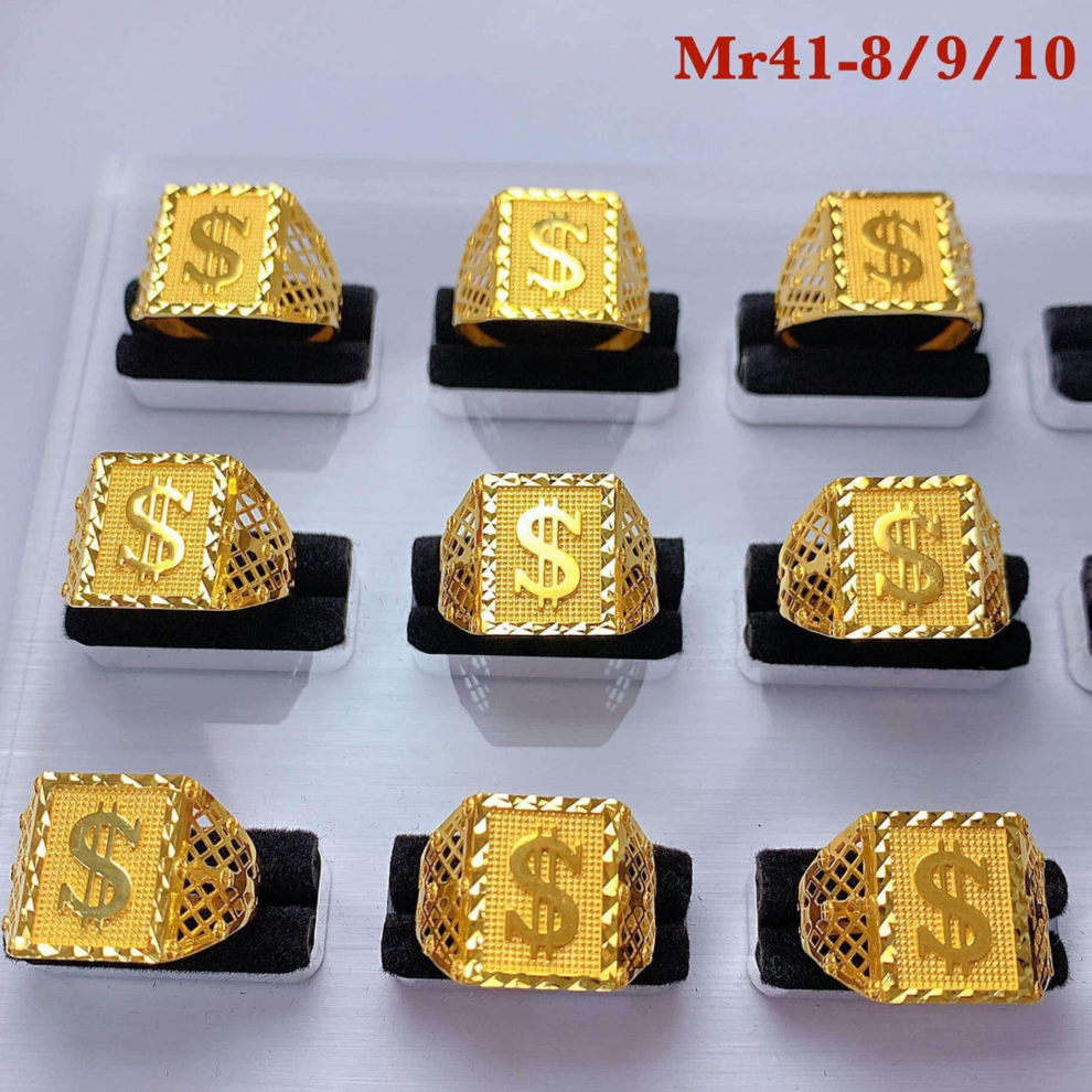 Dollor Sign Men Rings 18k Saudi Gold – Sparkles.ph