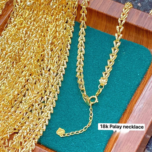 Palay Chain Solid 18kSaudi Gold – Sparkles PH