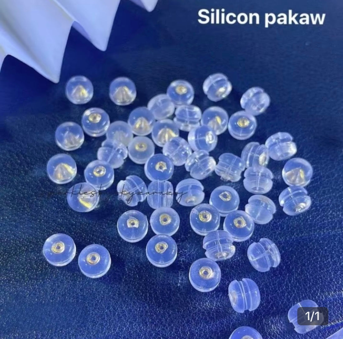 Silicon Pakaw for Earrings 18k Saudi Gold – Sparkles PH