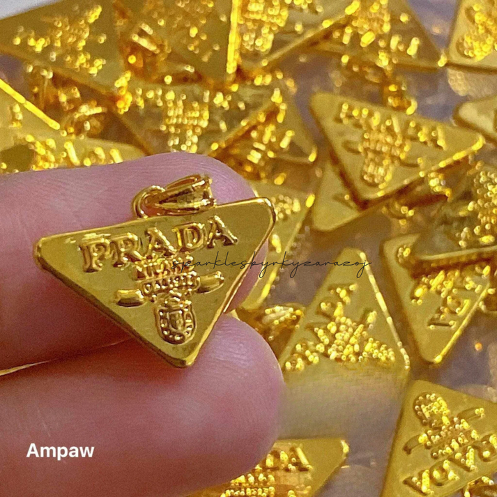 Gold prada pendant ampaw 18k saudi gold – Sparkles PH