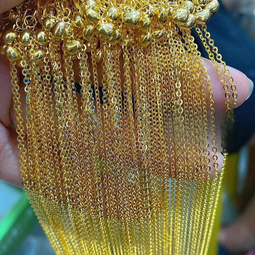 Adjustable Heart Tauco Chain Solid 18k Saudi Gold – Sparkles PH